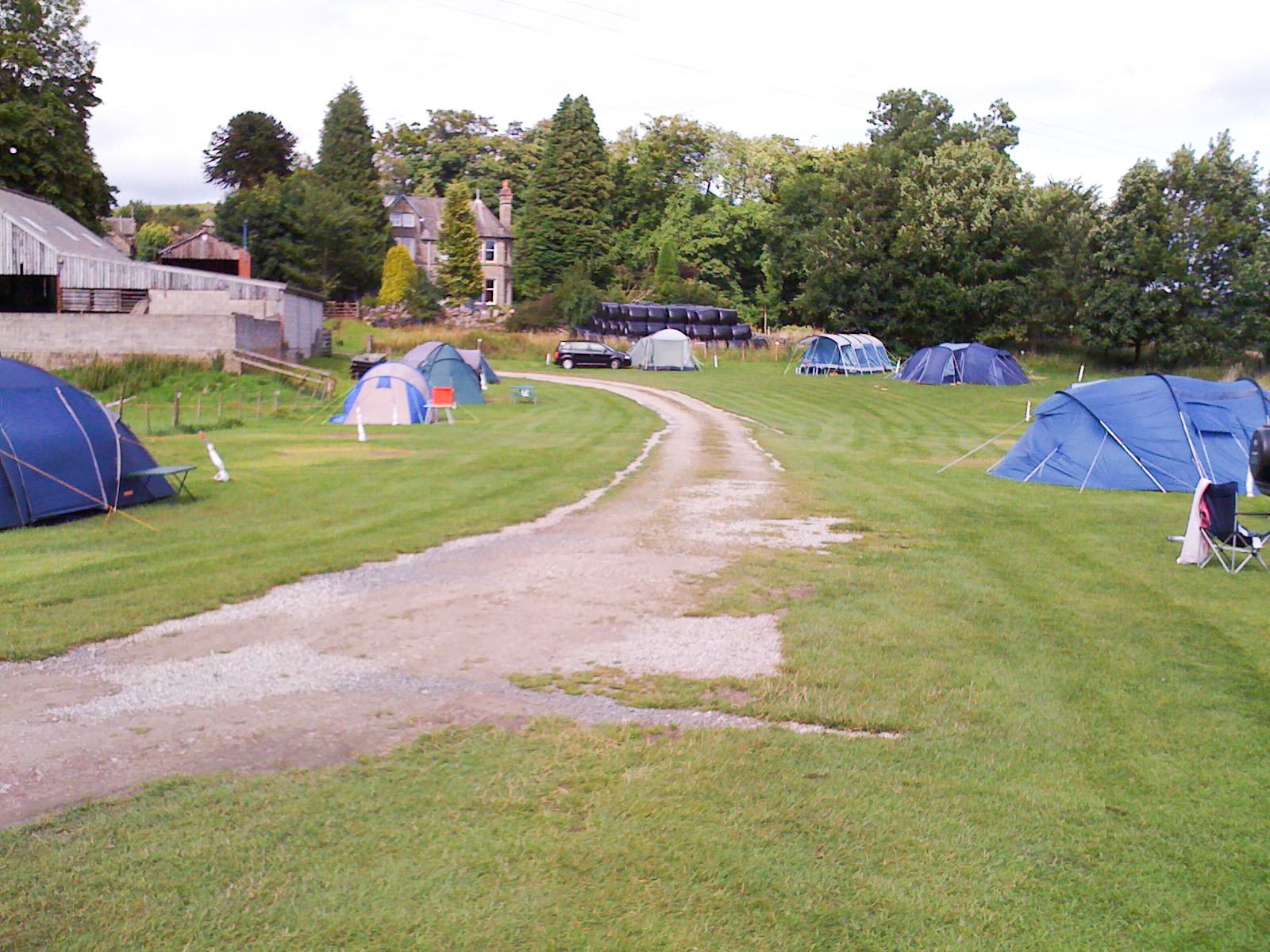 Yorkshire Dales campsite near Grassington